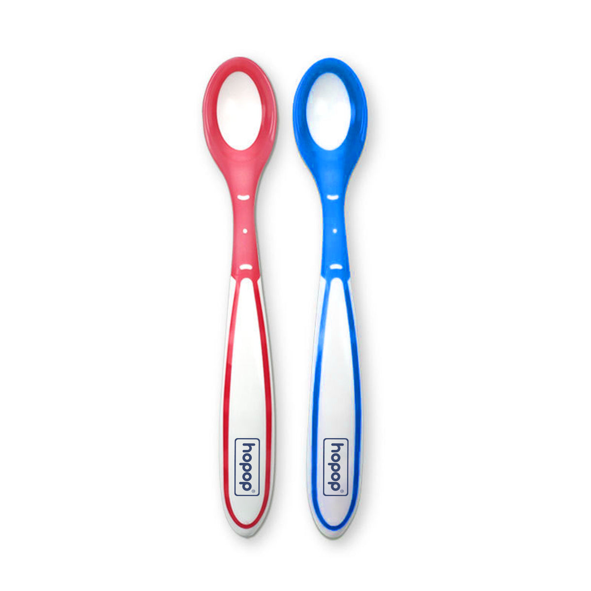 Hopop Color-Changing Baby Spoons: Safe, BPA-Free, 2-Pack